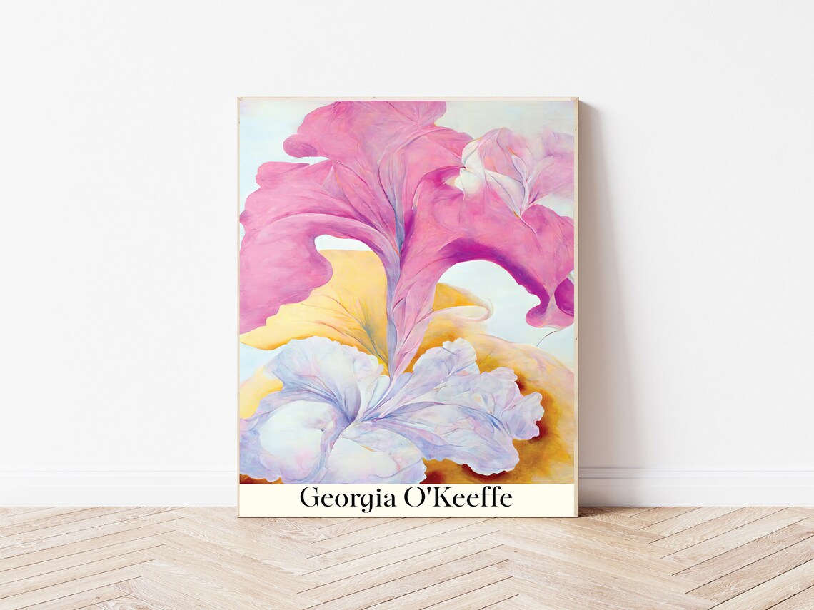 Georgia O'keeffe Wall Art O'keeffe Flower Prints - Etsy UK