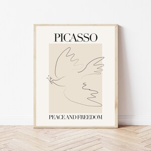 Picasso Peace Dove Art Print, Picasso Poster, Picasso Dove Print, Wall ...
