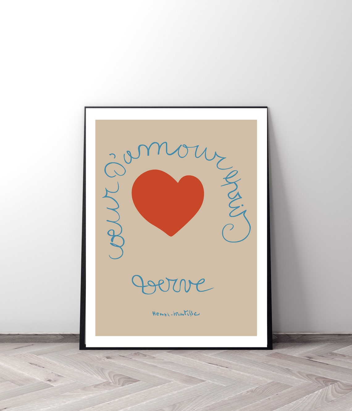 Matisse Heart Art Print Matisse Poster Matisse Print Wall - Etsy