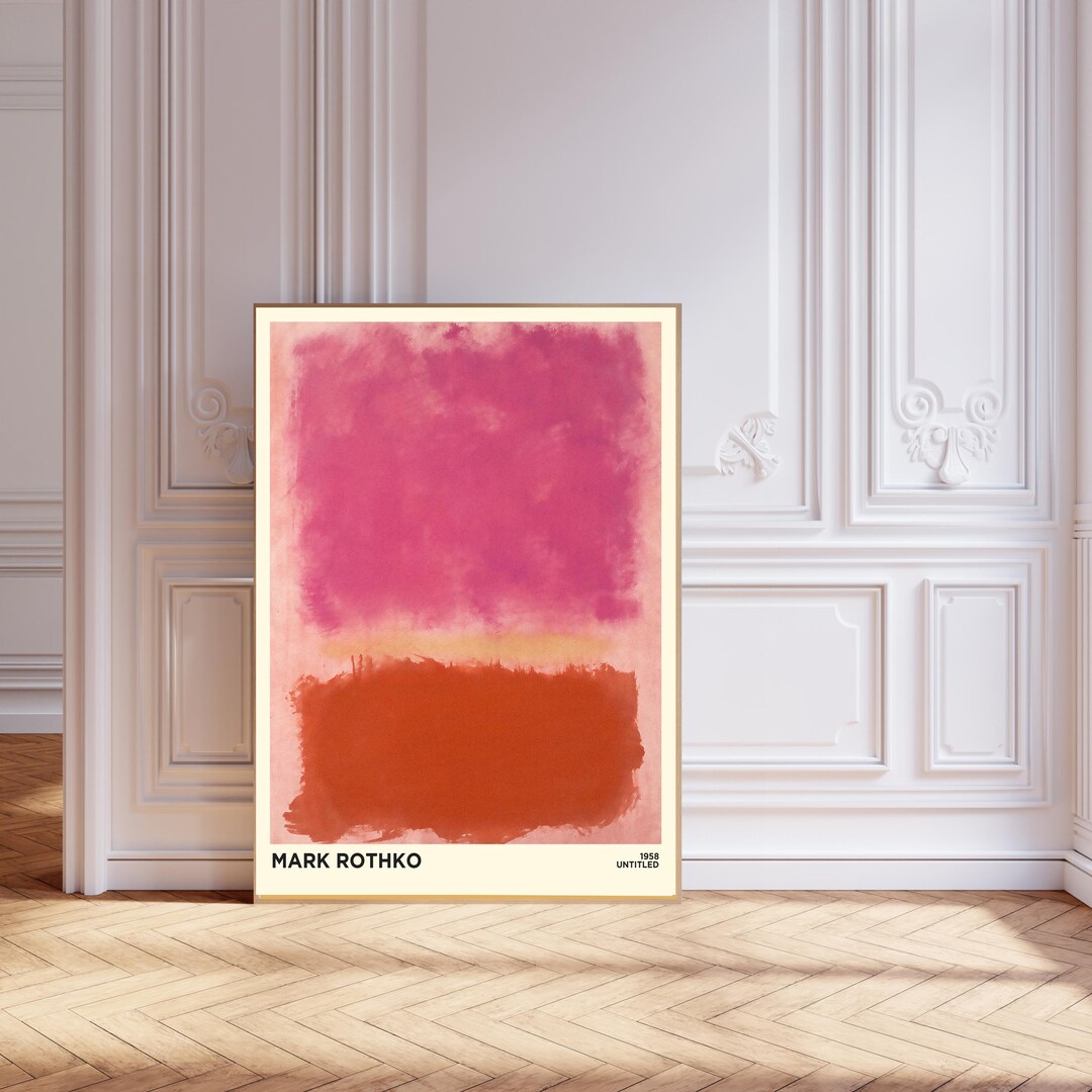 Mark Rothko Pink Art Print, Rothko Poster, Abstract Print, Wall Decor ...