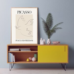 Picasso Peace Dove Art Print, Picasso Poster, Picasso Dove Print, Wall ...