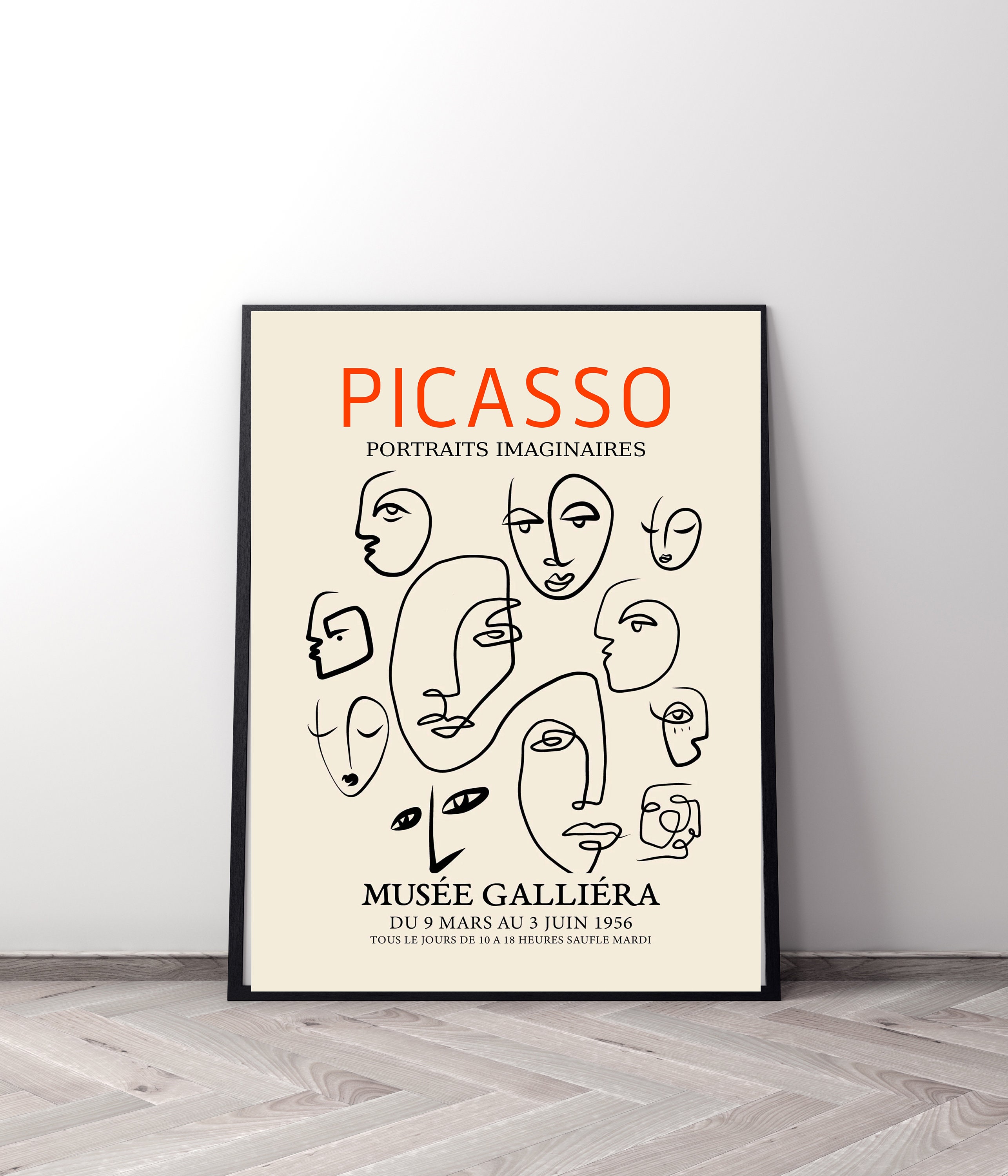 Picasso Faces Art Print, Picasso Poster, Picasso Abstract Print, Wall ...