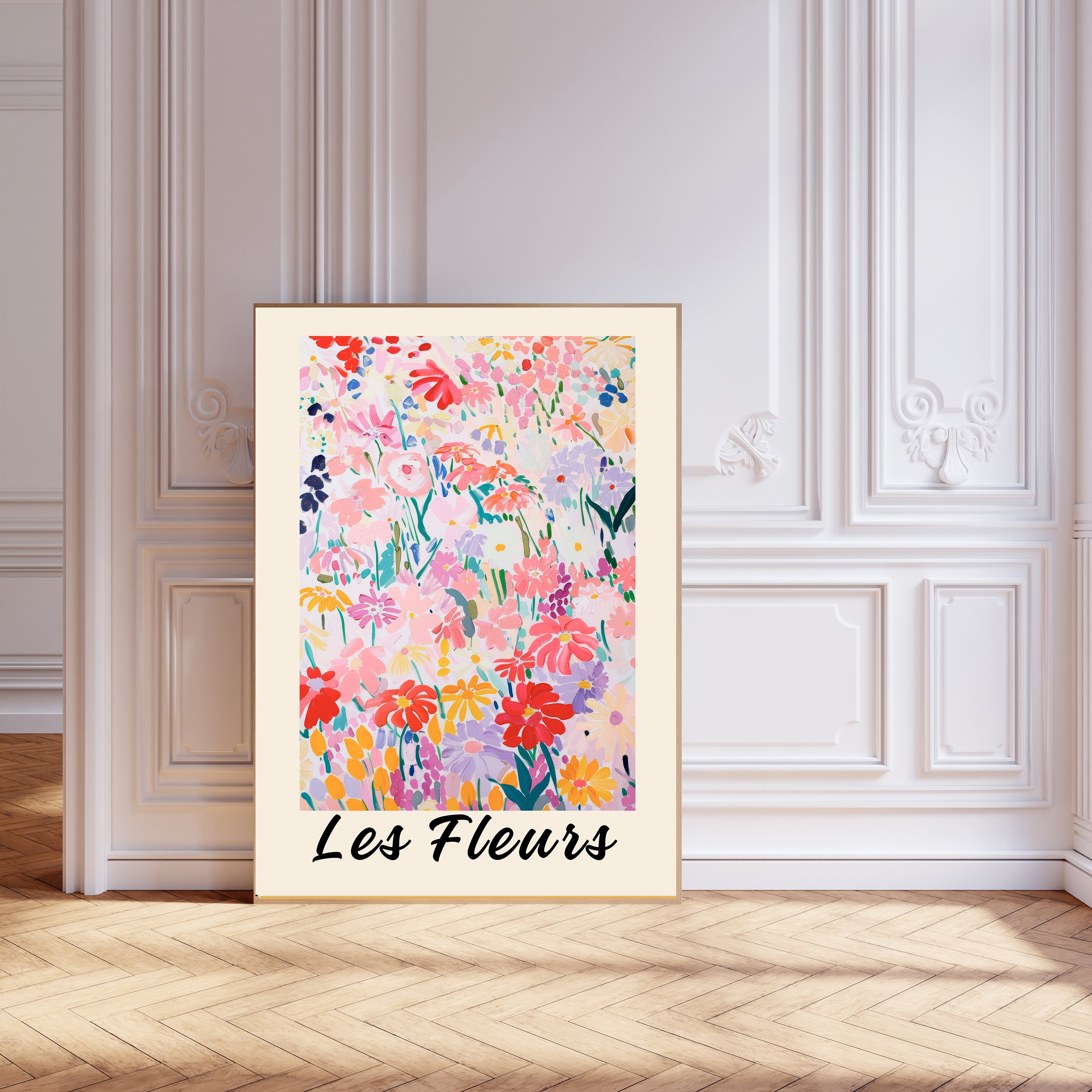 Botanical Flower Art Print, Flower Poster, Floral Print, Wall Decor ...