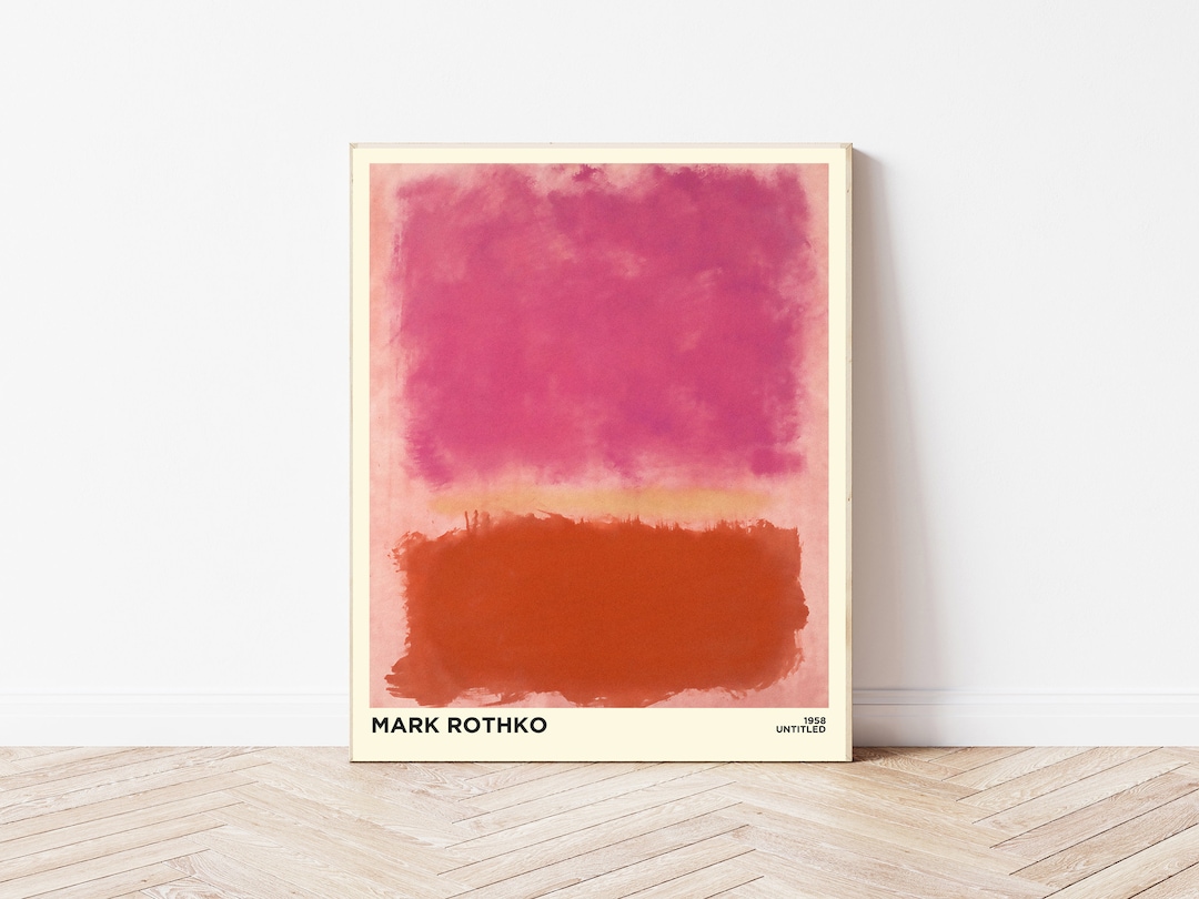 Mark Rothko Pink Art Print, Rothko Poster, Abstract Print, Wall Decor ...