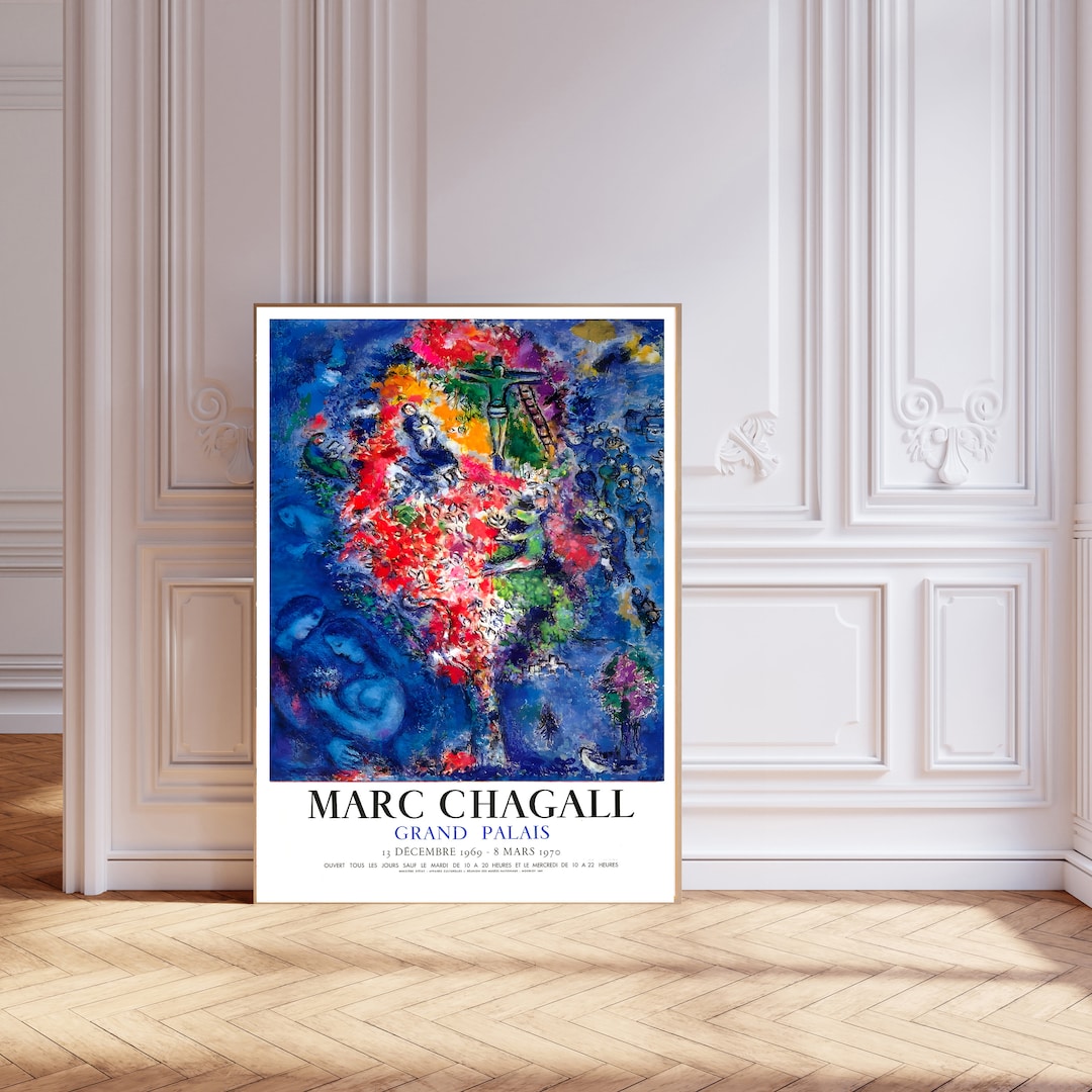 Marc Chagall Art Print, Chagall Poster, Chagall Paris Print, Wall Decor ...