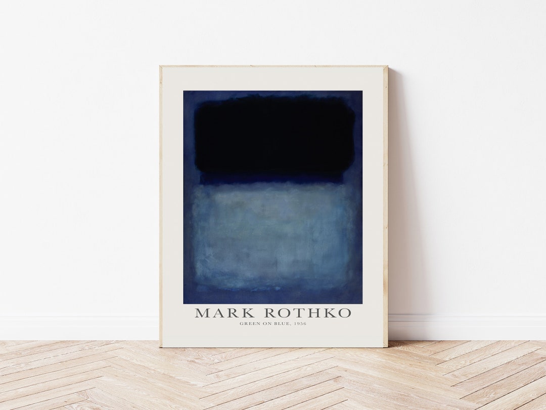 Mark Rothko Blue Art Print, Rothko Poster, Abstract Print, Wall Decor, Wall Art, Rothko Art ...
