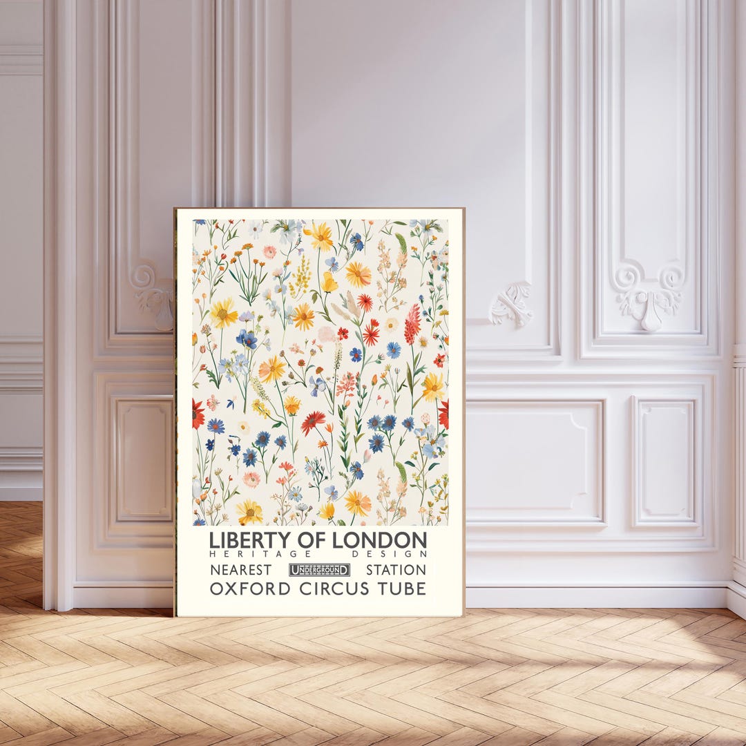 Liberty London Flower Art Print, Botanical Art Print Flower Art Print ...