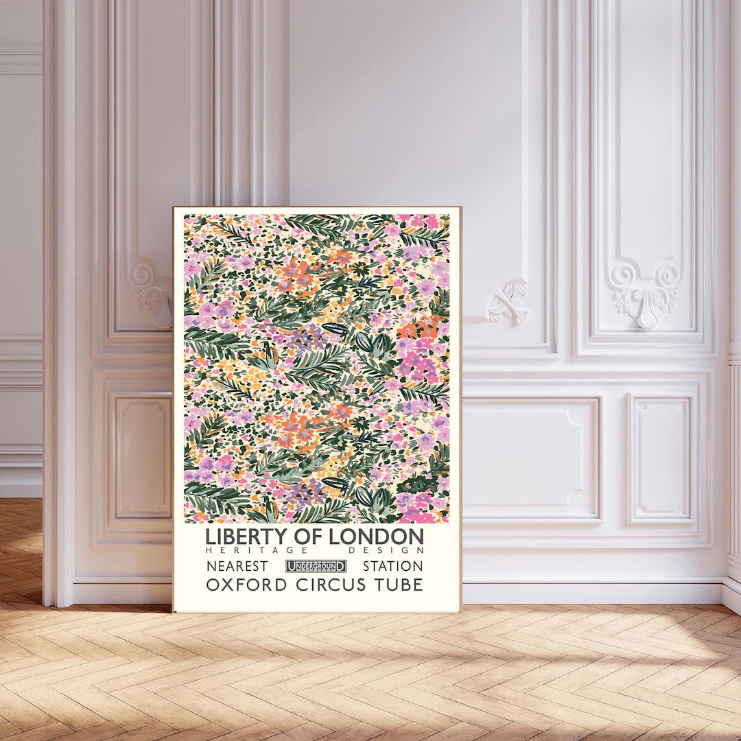 Liberty London Flower Art Print, Botanical Art Print Flower Art Print ...