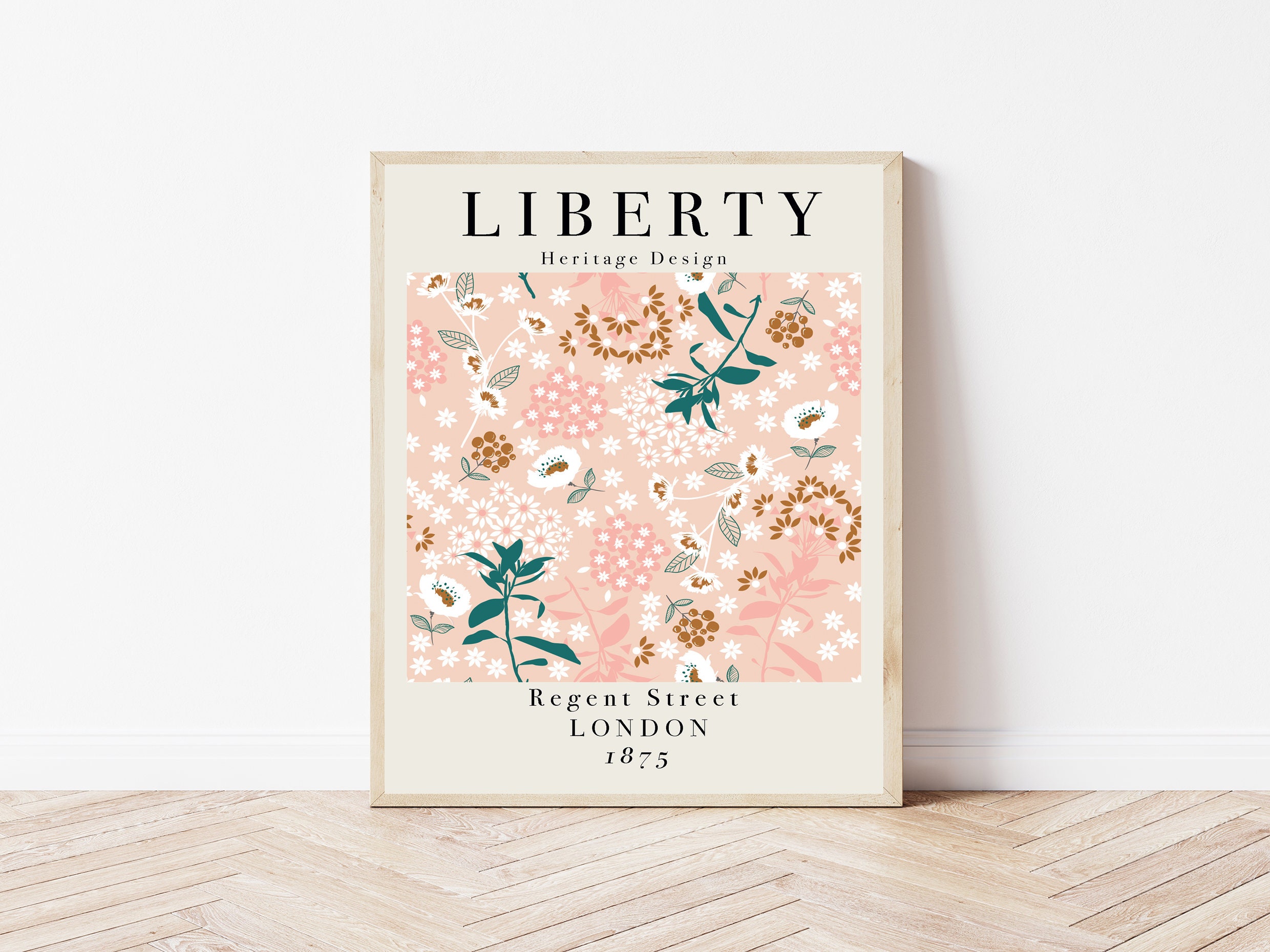 Liberty London Art Print, Botanical Art Print Flower Art Print, Liberty ...