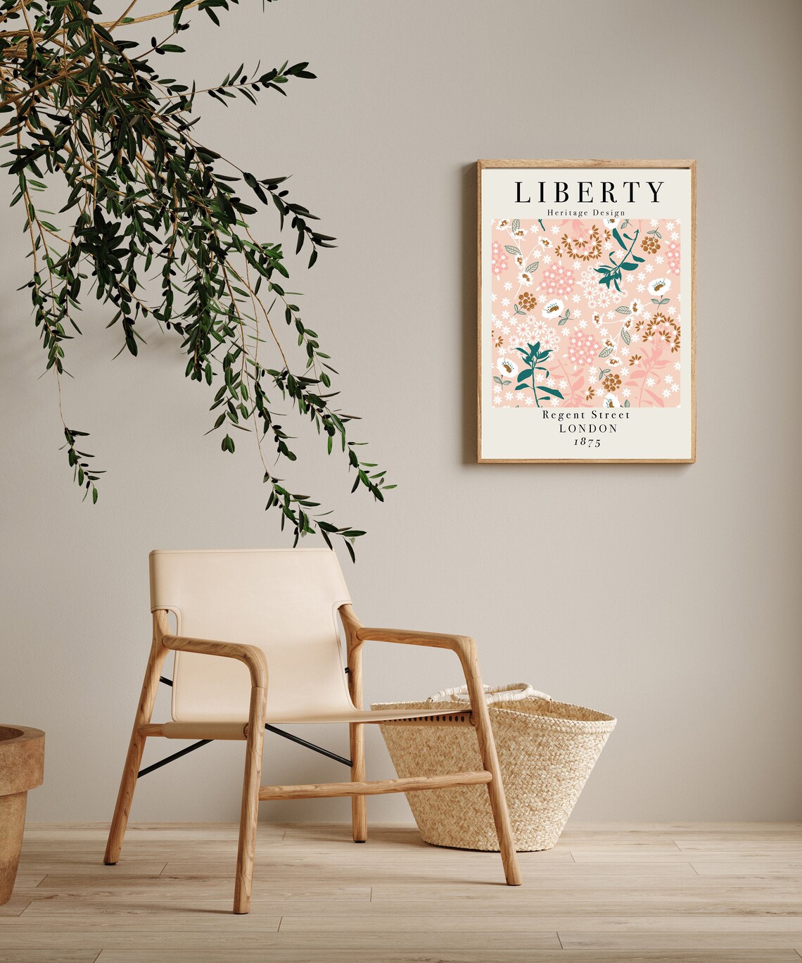 Liberty London Art Print, Botanical Art Print Flower Art Print, Liberty ...