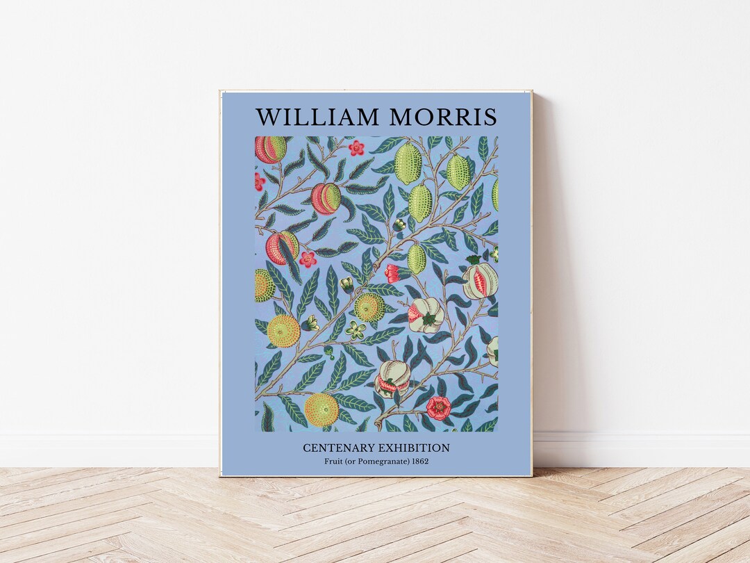 William Morris Lemon Art Print, William Morris Blue Flowers, Morris ...