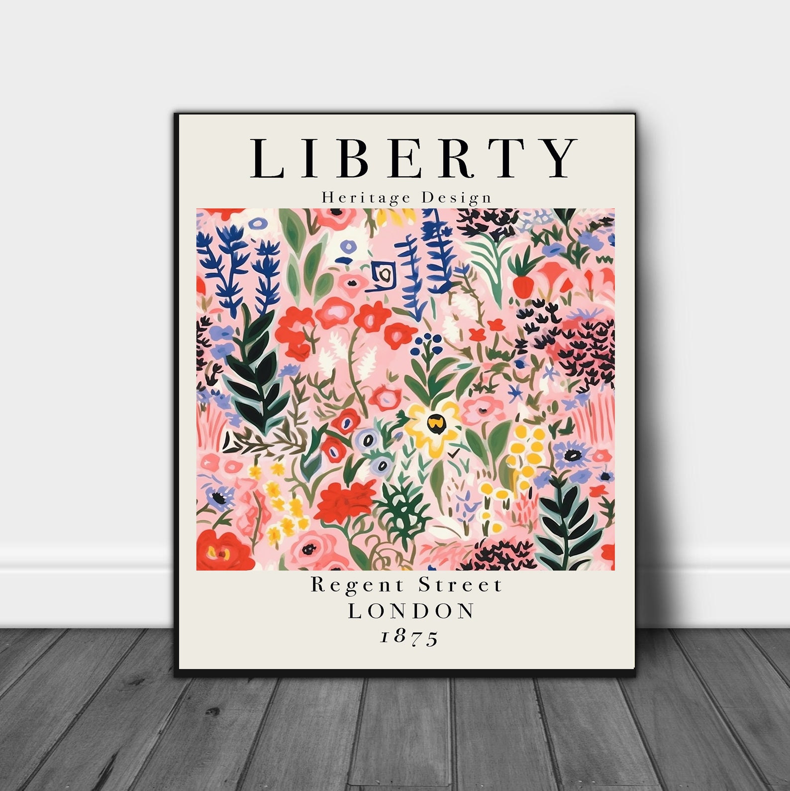 Liberty London Art Print, Botanical Art Print Flower Art Print, Liberty ...