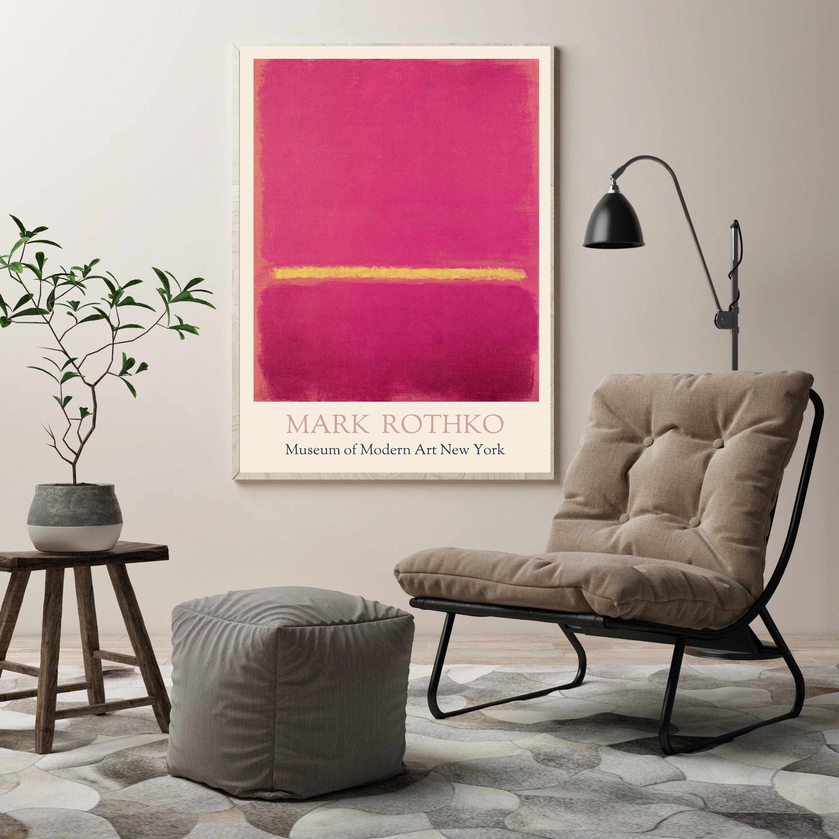 Mark Rothko Pink Art Print Rothko Poster Abstract Print - Etsy UK