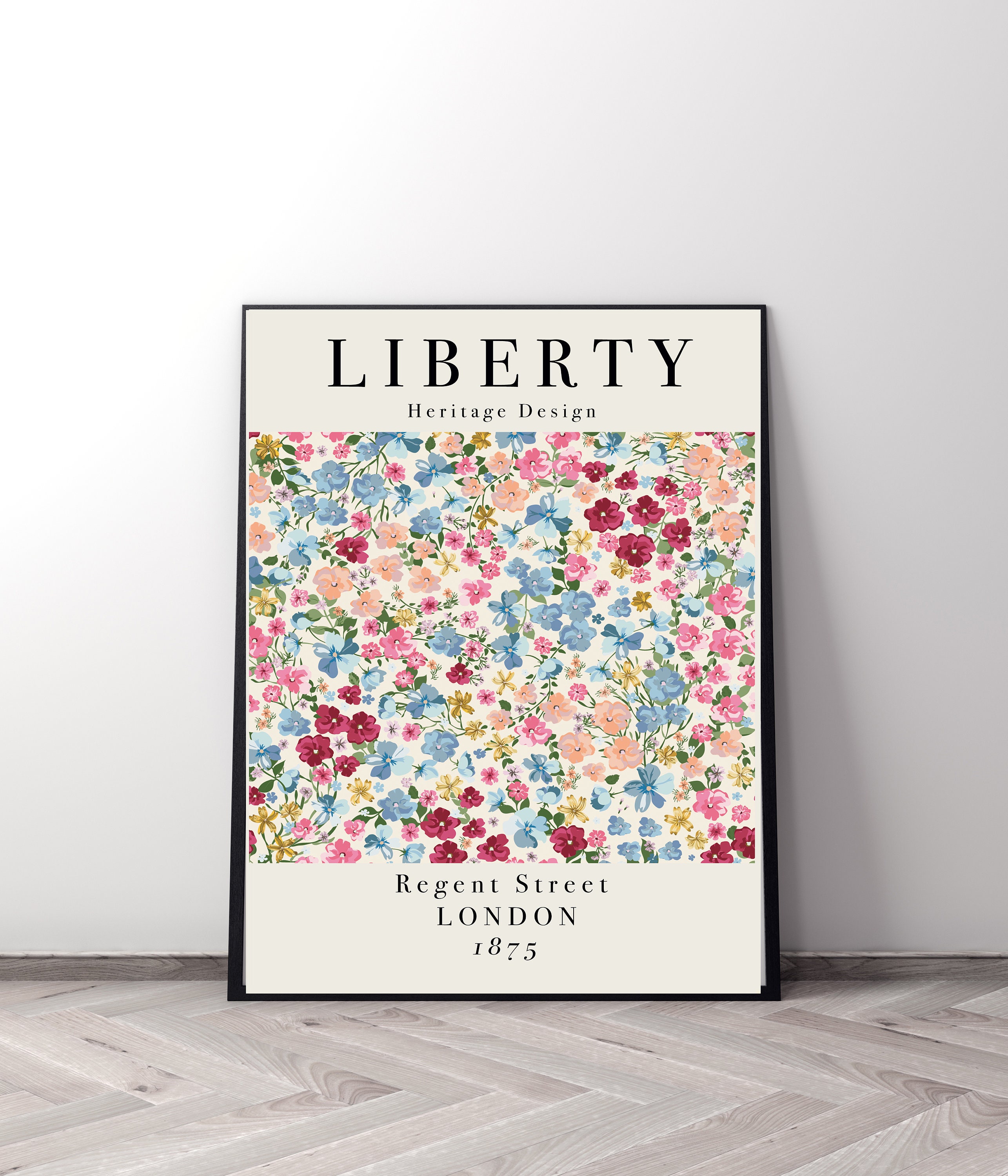 Liberty London Art Print, Botanical Art Print Flower Art Print, Liberty ...