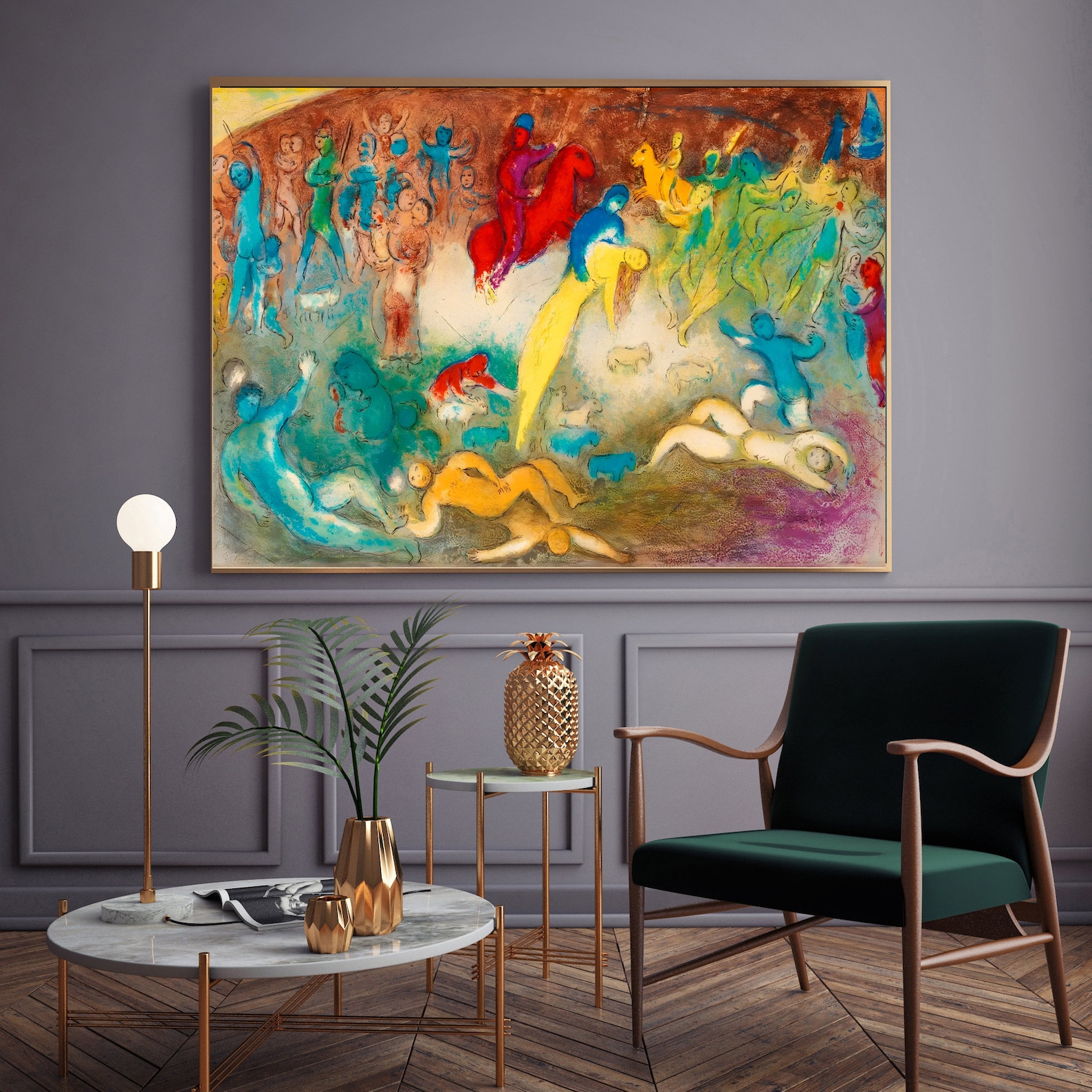 Marc Chagall Art Print, Chagall Poster, Chagall Paris Print, Wall Decor ...