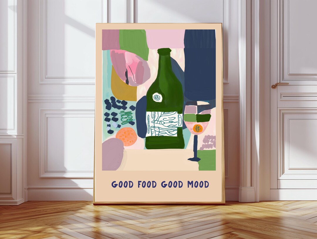 Good Food Art Print, Kitchen Art Print, Food Illustration, Food Art ...