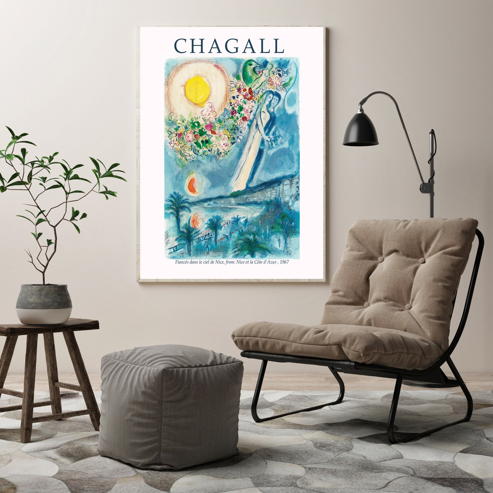 Marc Chagall Art Print, Chagall Poster, Chagall Paris Print, Wall Decor ...