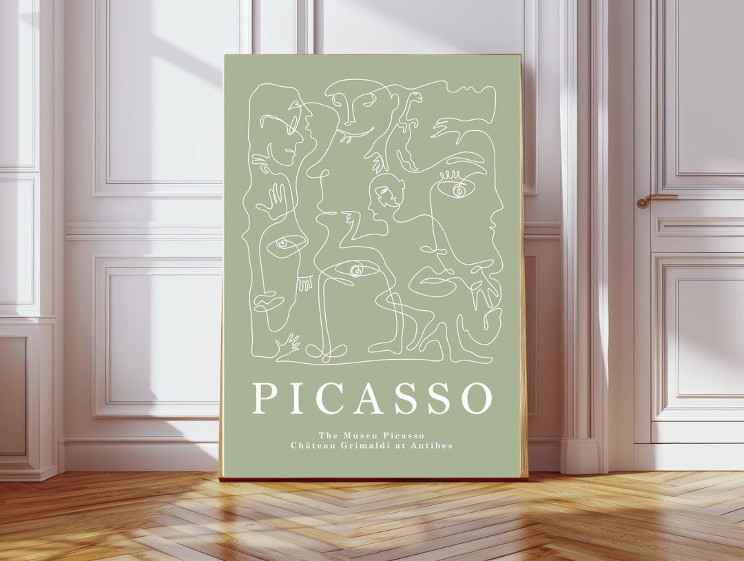 Picasso Faces Art Print, Picasso Poster, Picasso Abstract Print, Wall ...