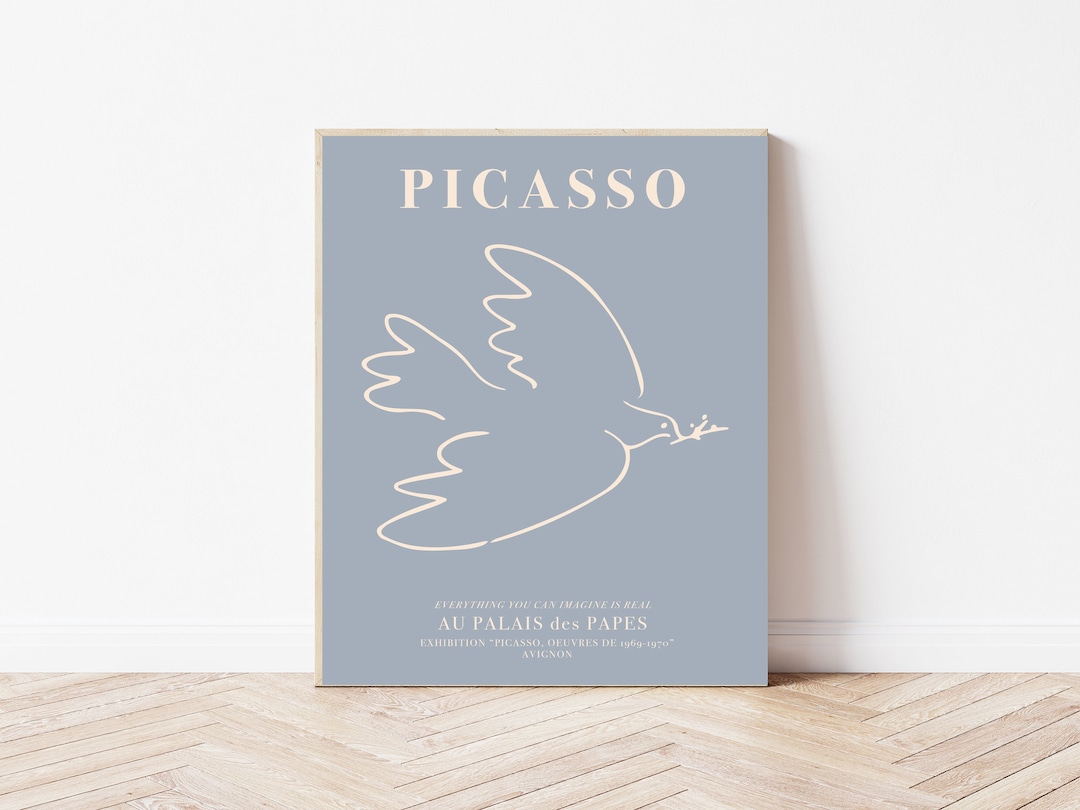 Picasso Peace Dove Art Print, Picasso Poster, Picasso Dove Print, Wall ...