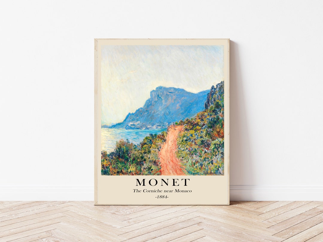 Monet Beach Art Print, Monet Poster, Monet Art Print, Wall Decor, Wall ...
