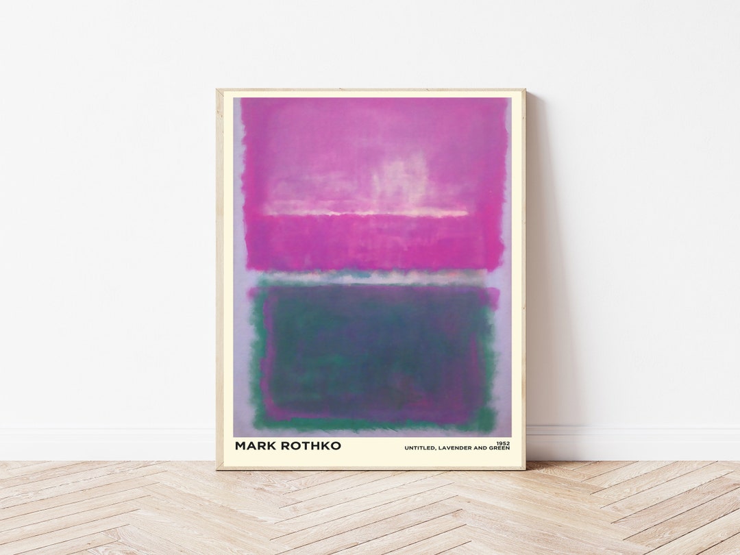 Mark Rothko Purple Art Print, Rothko Poster, Abstract Print, Wall Decor ...