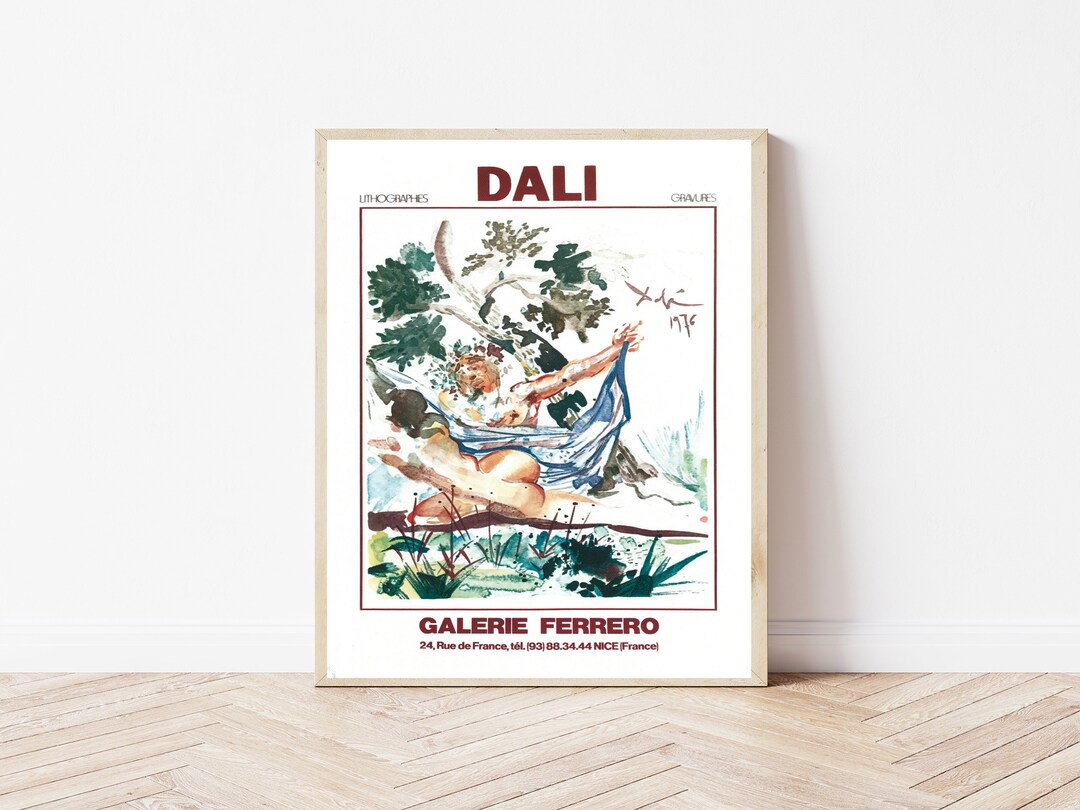 Salvador Dali Flowers Art Print, Salvador Poster, Dali Art Print, Wall Decor, Wall Art, Flowers ...