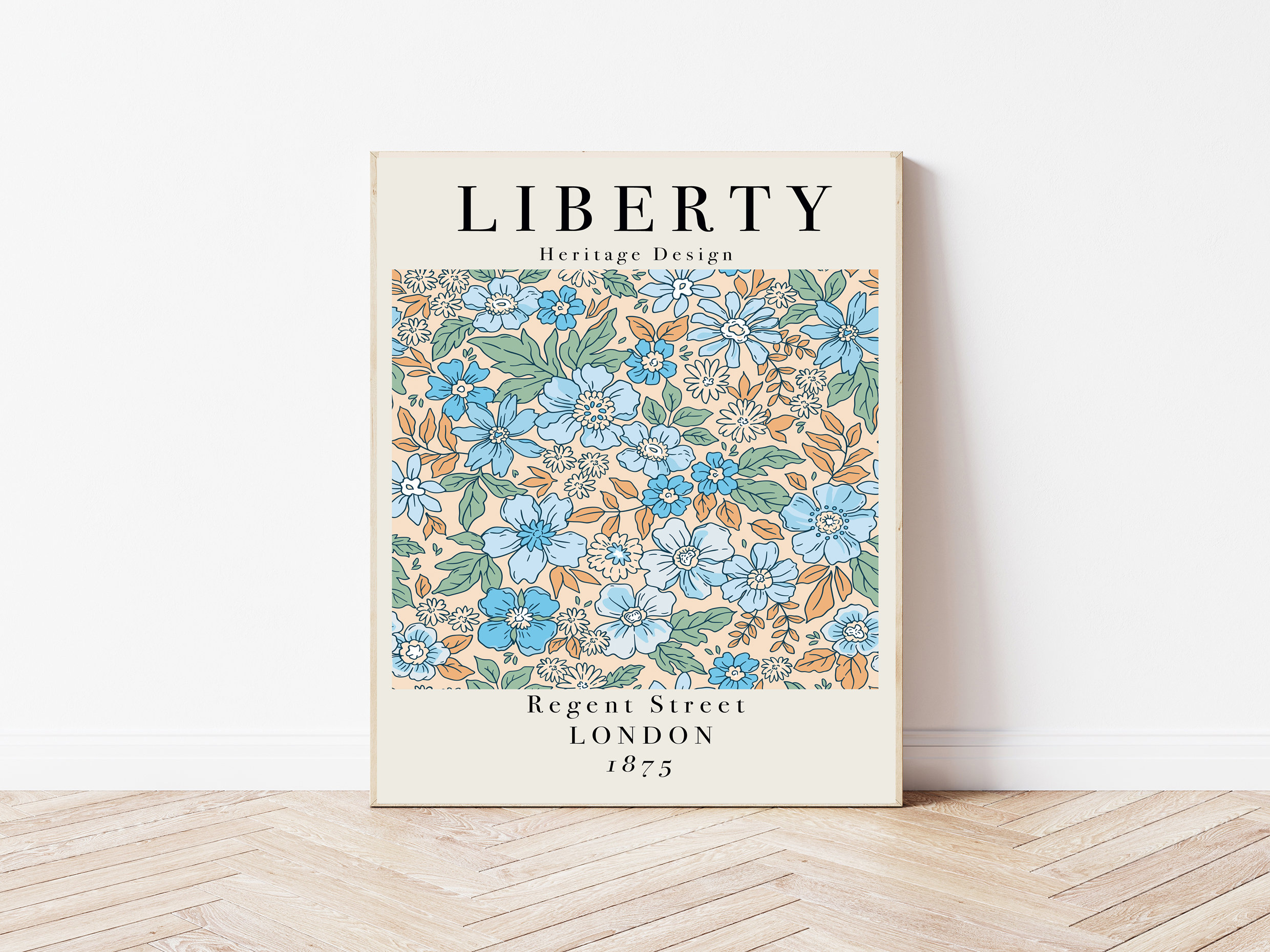 Liberty London Art Print, Botanical Art Print Flower Art Print, Liberty ...