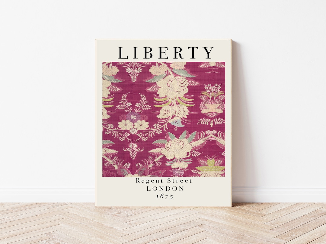 Liberty London Art Print, Botanical Art Print Flower Art Print, Liberty ...