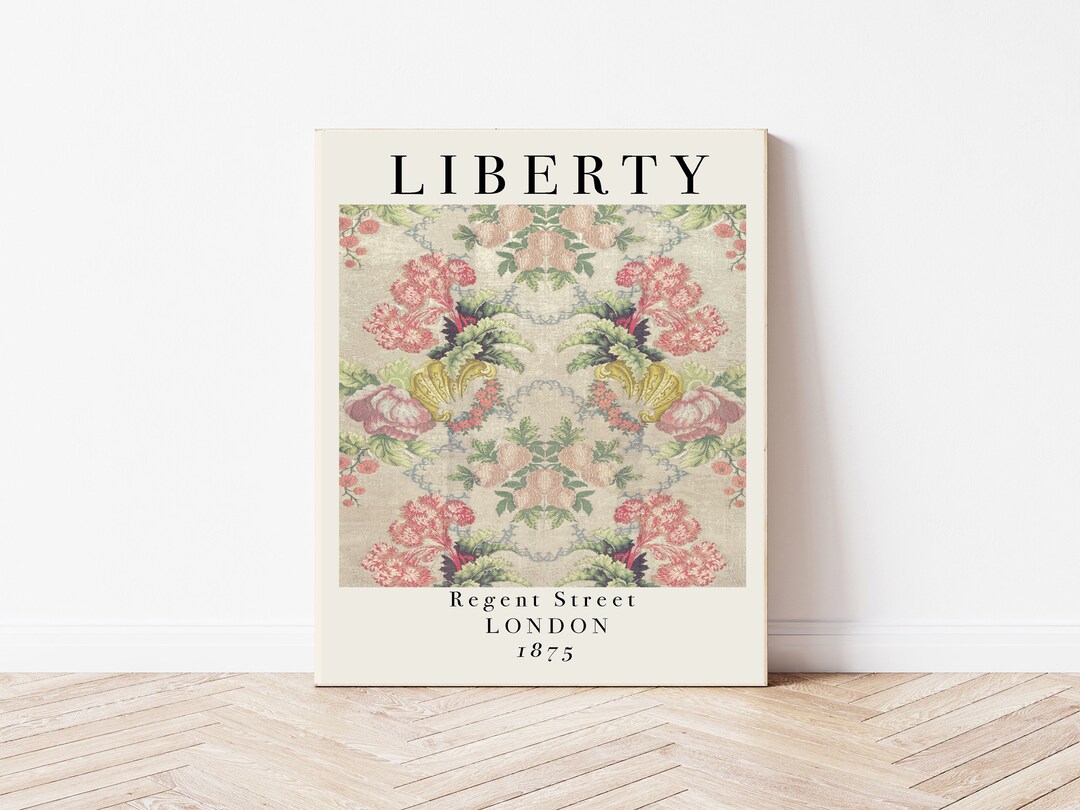 Liberty London Art Print, Botanical Art Print Flower Art Print, Liberty ...