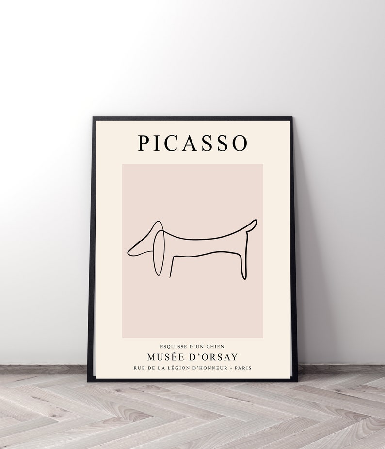 Picasso Dog Art Print Picasso Poster Picasso Dog Print Wall - Etsy France