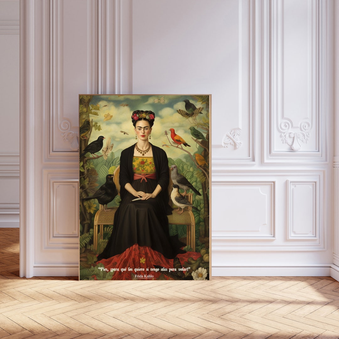 Retro Frida Kahlo Poster, Mexican Art, Frida Kahlo Girl Power ...
