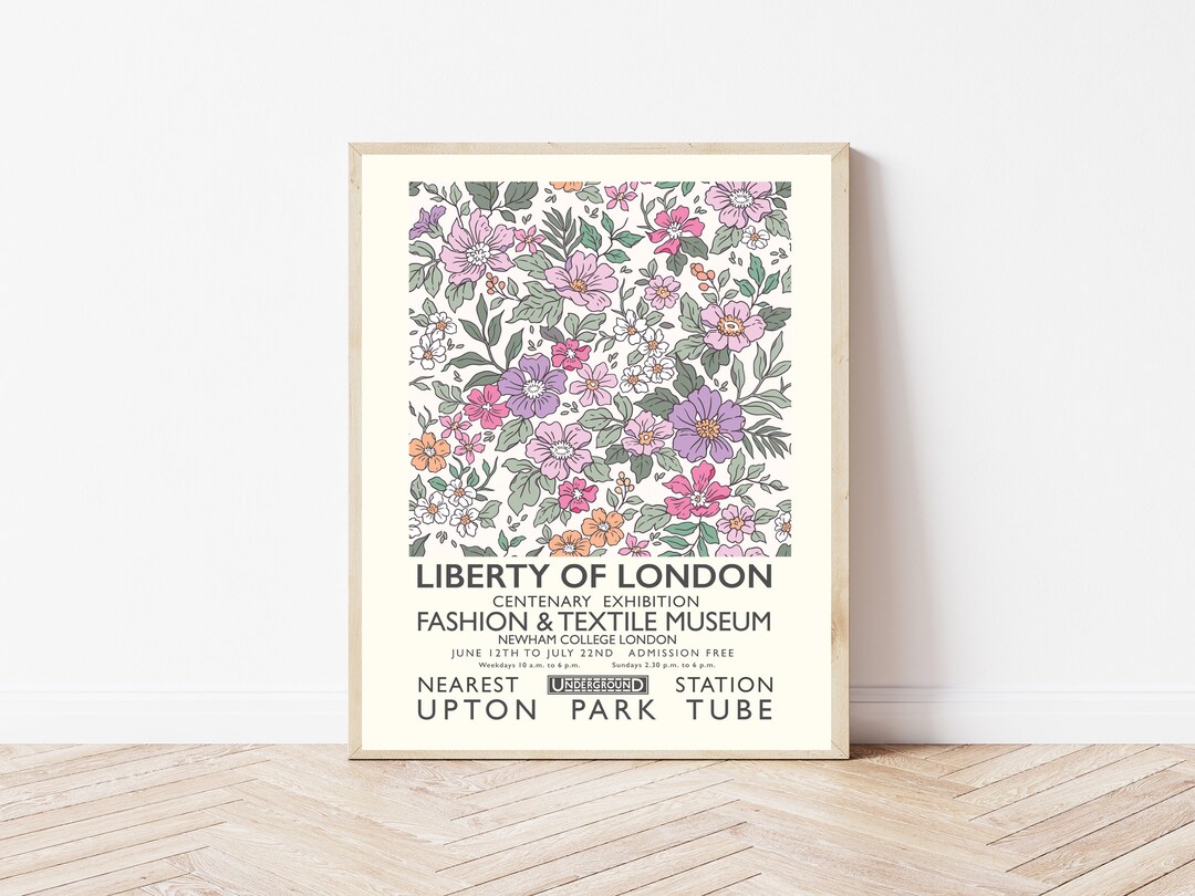 Liberty London Art Print, Botanical Art Print Flower Art Print, Liberty ...