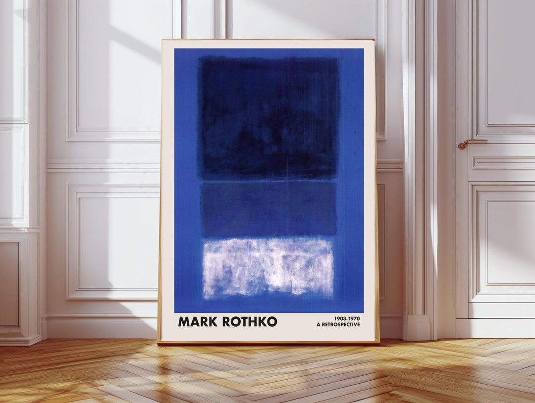 Mark Rothko Blue Art Print, Rothko Poster, Abstract Print, Wall Decor ...