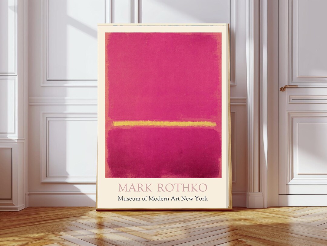 Mark Rothko Pink Art Print, Rothko Poster, Abstract Print, Wall Decor ...