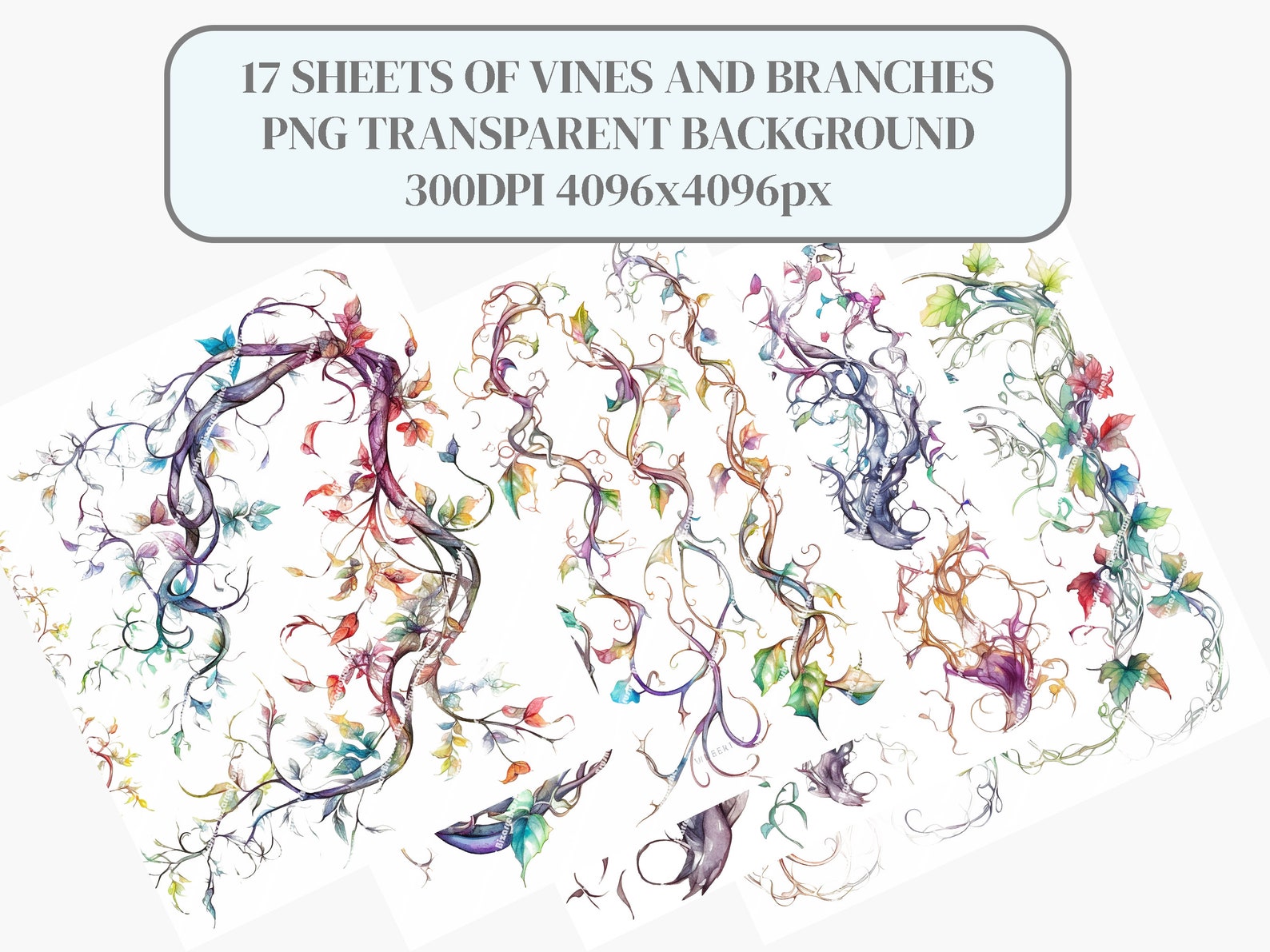 Fantasy Tree Branch Vine PNG Clipart Featuring Fantasy Plants and Vines ...