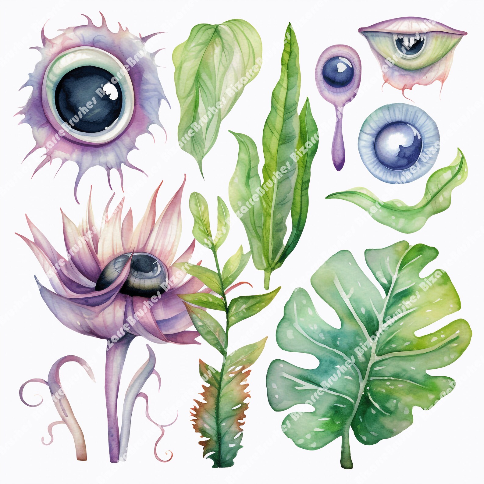 Alien Dreamland Fantasy Plants PNG Clipart Featuring Unique Alien ...