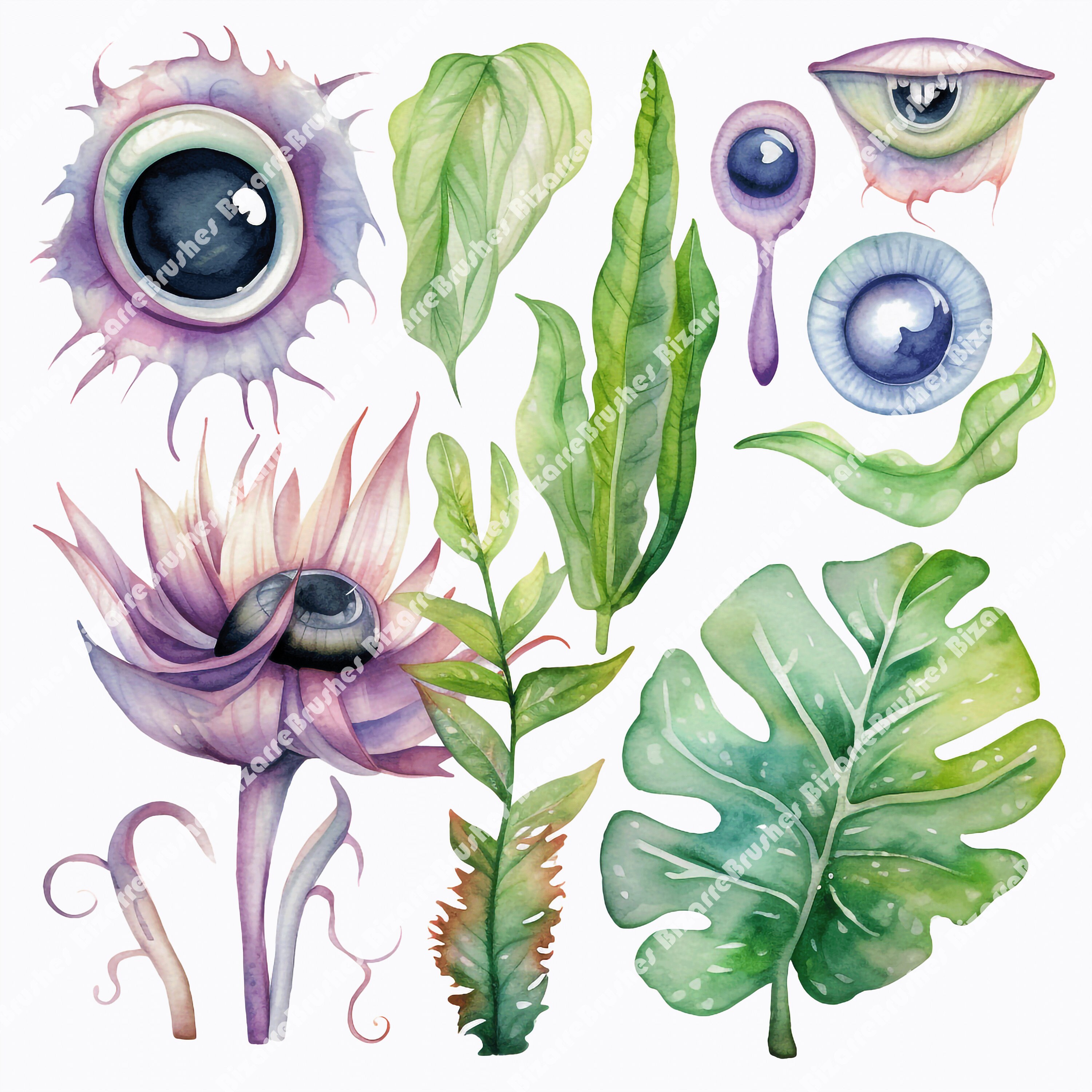 Alien Dreamland Fantasy Plants PNG Clipart Featuring Unique Alien ...