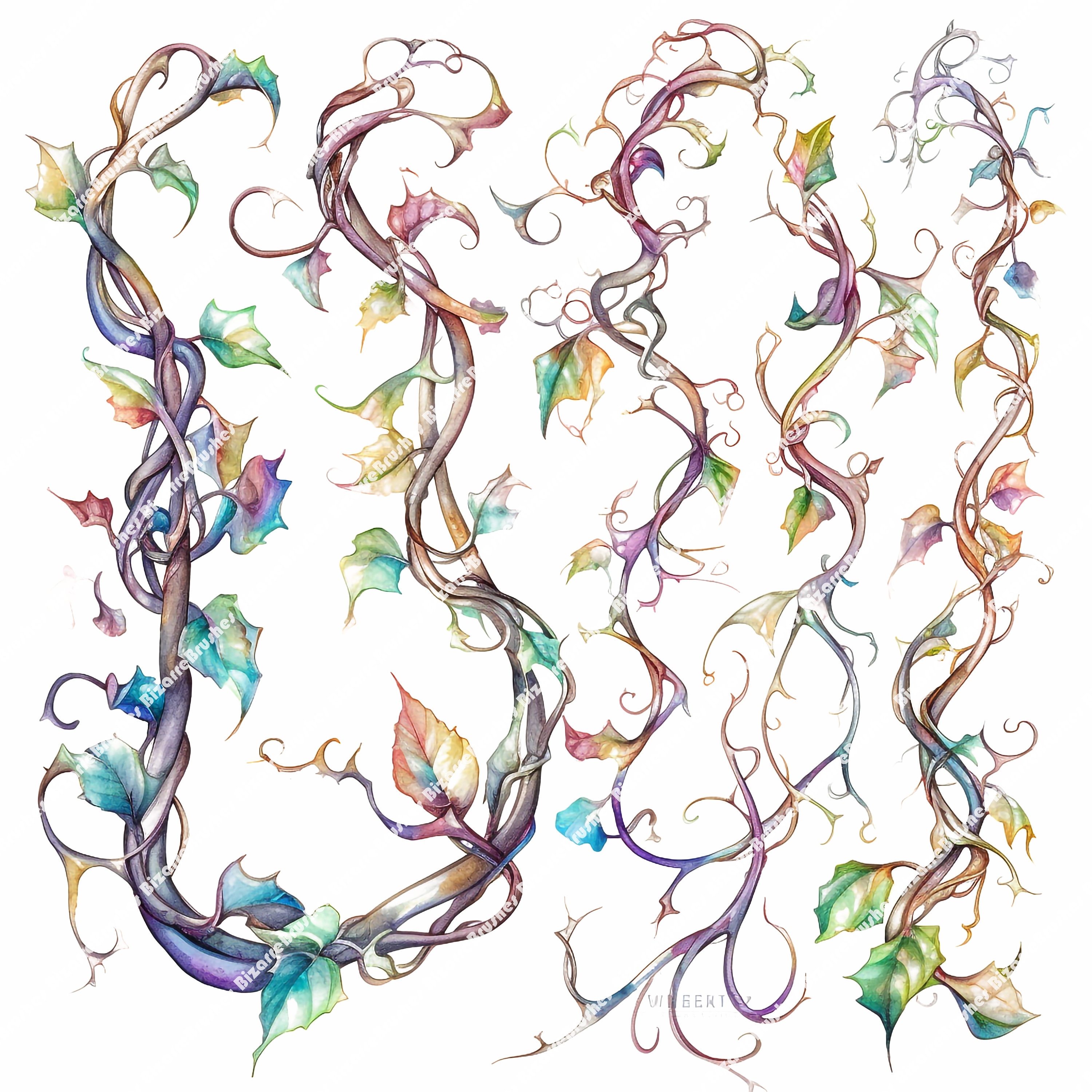 Fantasy Tree Branch Vine PNG Clipart Featuring Fantasy Plants and Vines ...