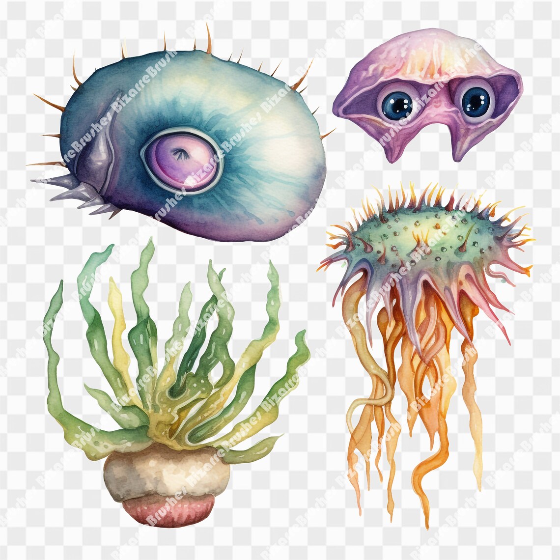 Alien Dreamland Fantasy Plants PNG Clipart Featuring Unique Alien ...