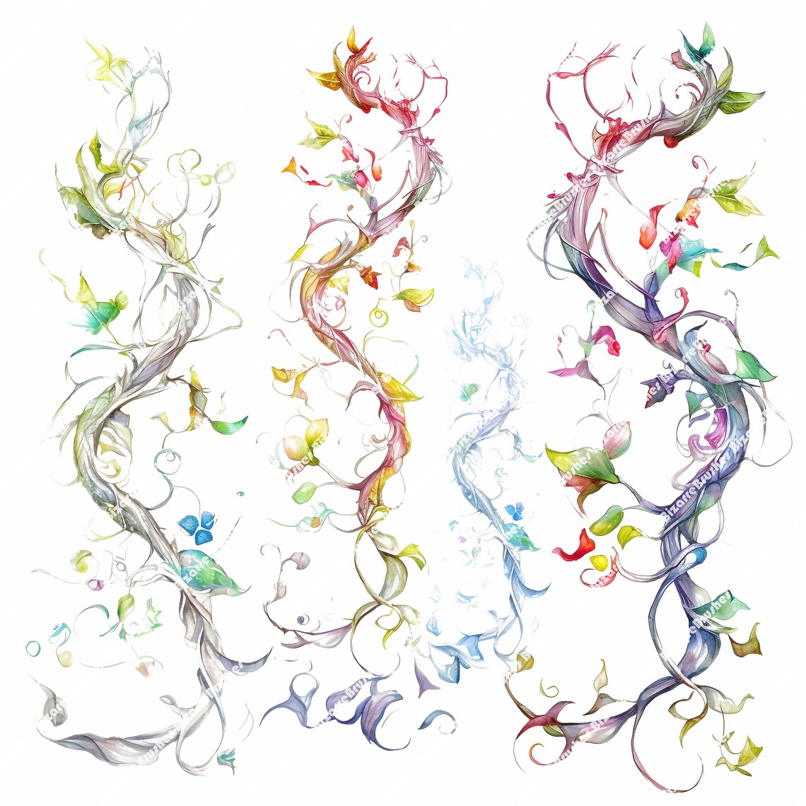Fantasy Tree Branch Vine PNG Clipart Featuring Fantasy Plants and Vines ...