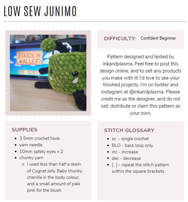 Low Sew Junimo DIGITAL PATTERN Stardew Crochet Amigurumi Plushie - Etsy