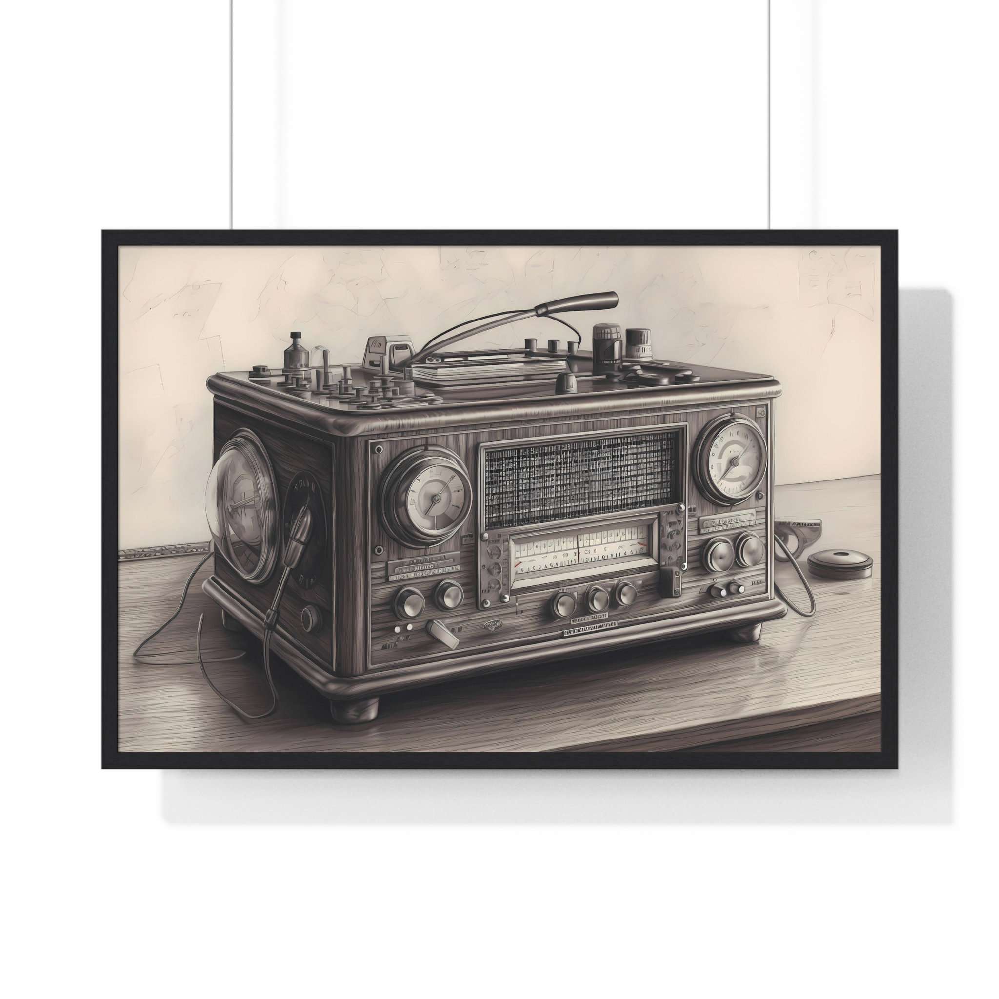 Old Radio Pencil Drawing