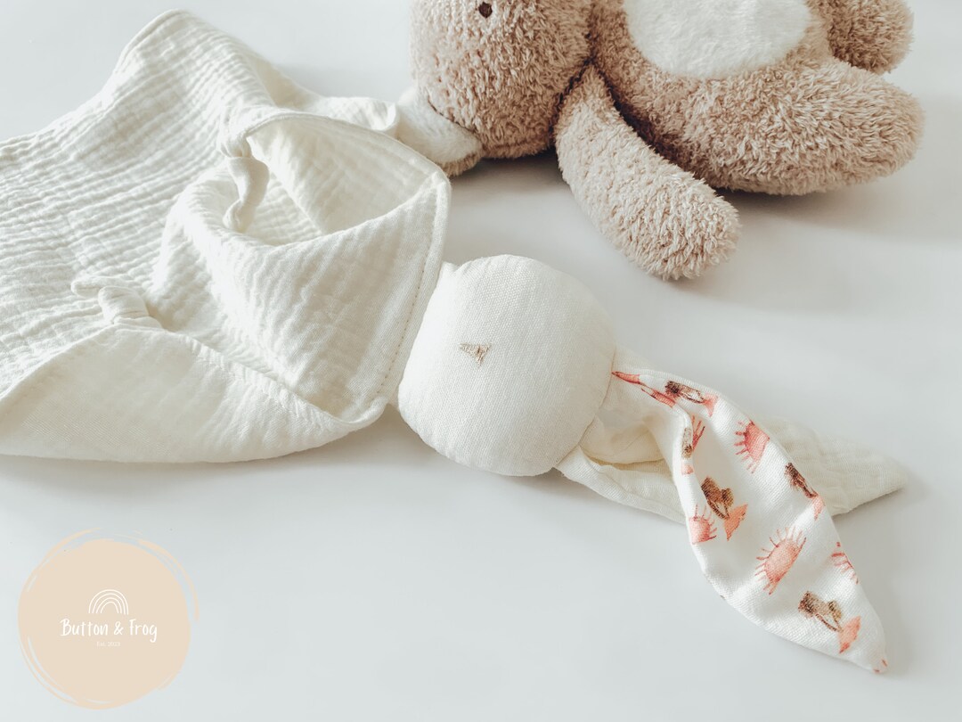 Newborn Bunny Comforter Baby Muslin Toy - Etsy