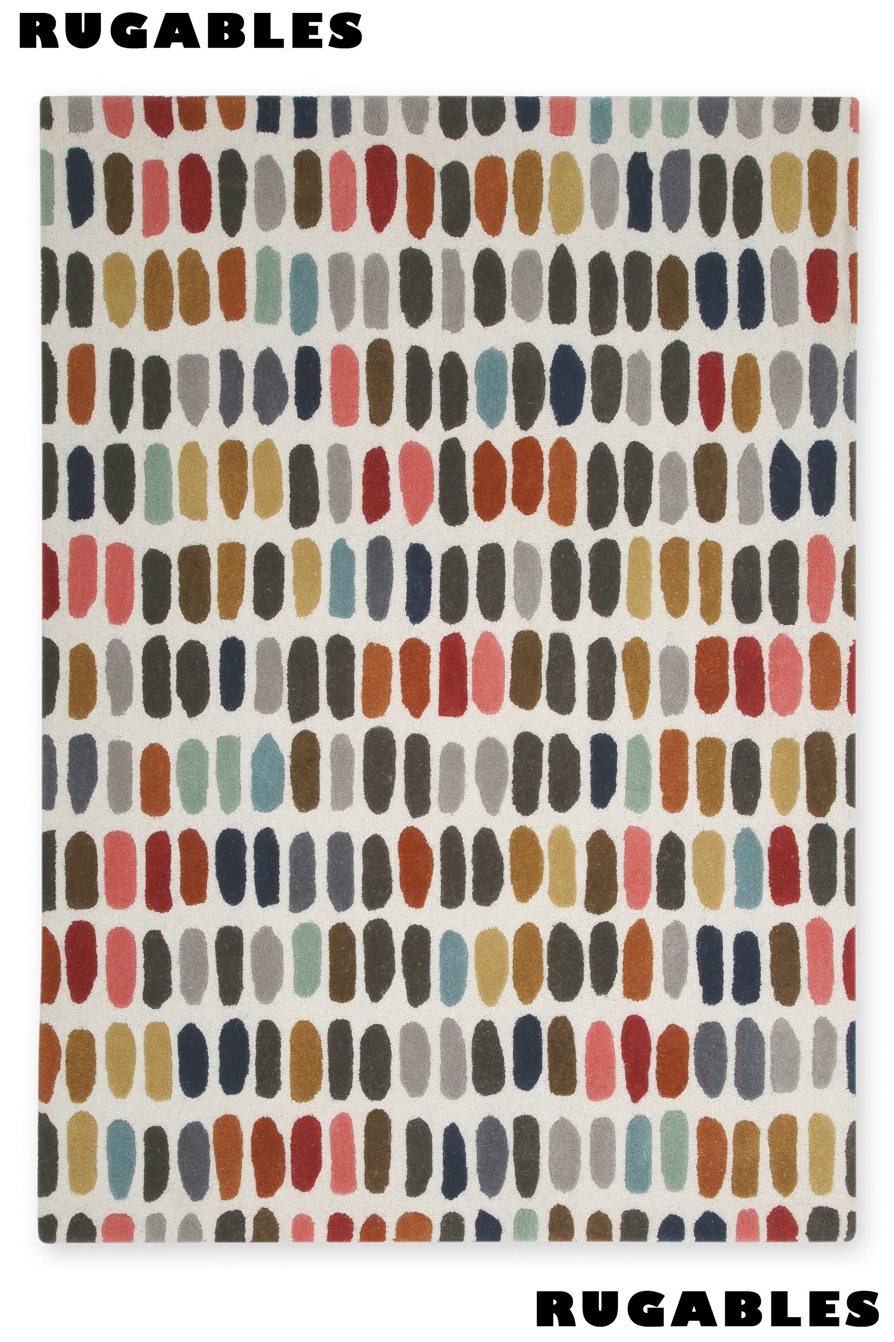 Sketch Rug Multicolored Thick Hand-tufted Wool Area Rug/carpet for ...