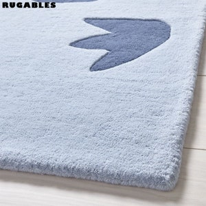 Dino Foot Print, Hand-tufted Wool Area Rug/carpet for Bedroom ...