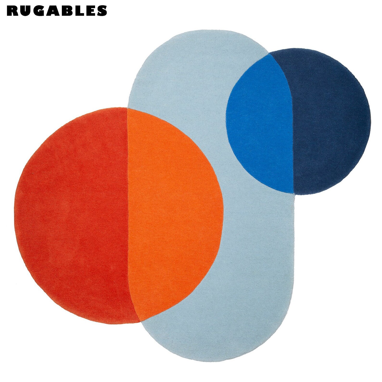 Geometric Circles Kids, Modern Hand-tufted Wool Area Rug/carpet for ...