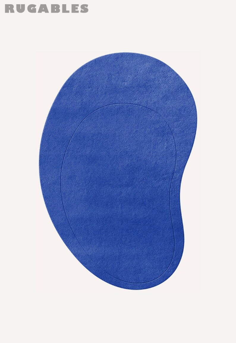 Oval Shape Cream-white Hand-tufted Wool Area Rug/carpet for - Etsy