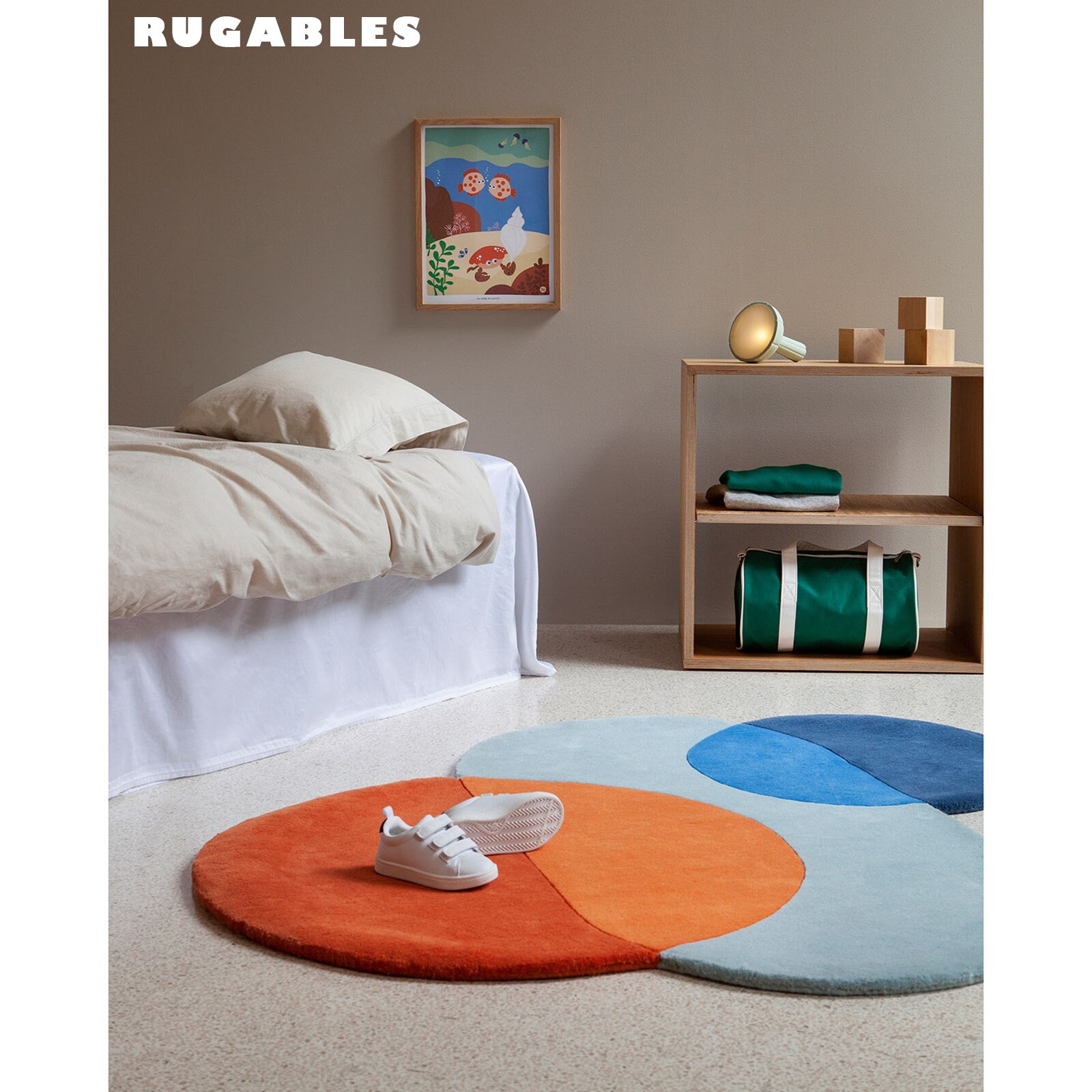 Geometric Circles Kids, Modern Hand-tufted Wool Area Rug/carpet for ...