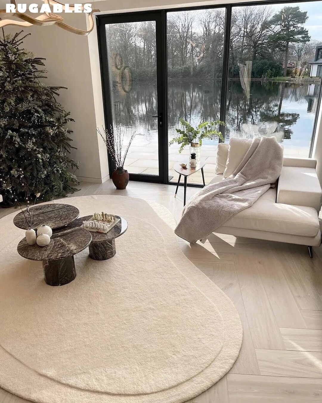 Oval Shape Hand-tufted Wool Area Rug/carpet for Bedroom Aesthetics ...