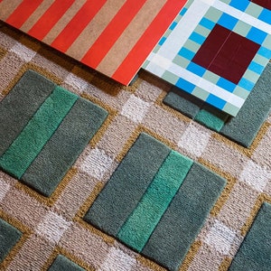 Fern Garden Hand-tufted Custom Wool Area Rug/carpet for Bedroom ...